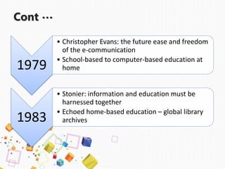 E learning history and theory | PPT