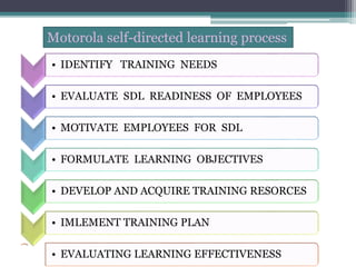 E learning initiatives at motorola | PPT