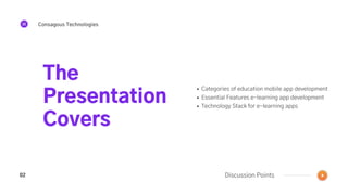 E learning mobile app development | PPTX | Online Education | Education