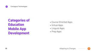 E learning mobile app development | PPTX | Online Education | Education
