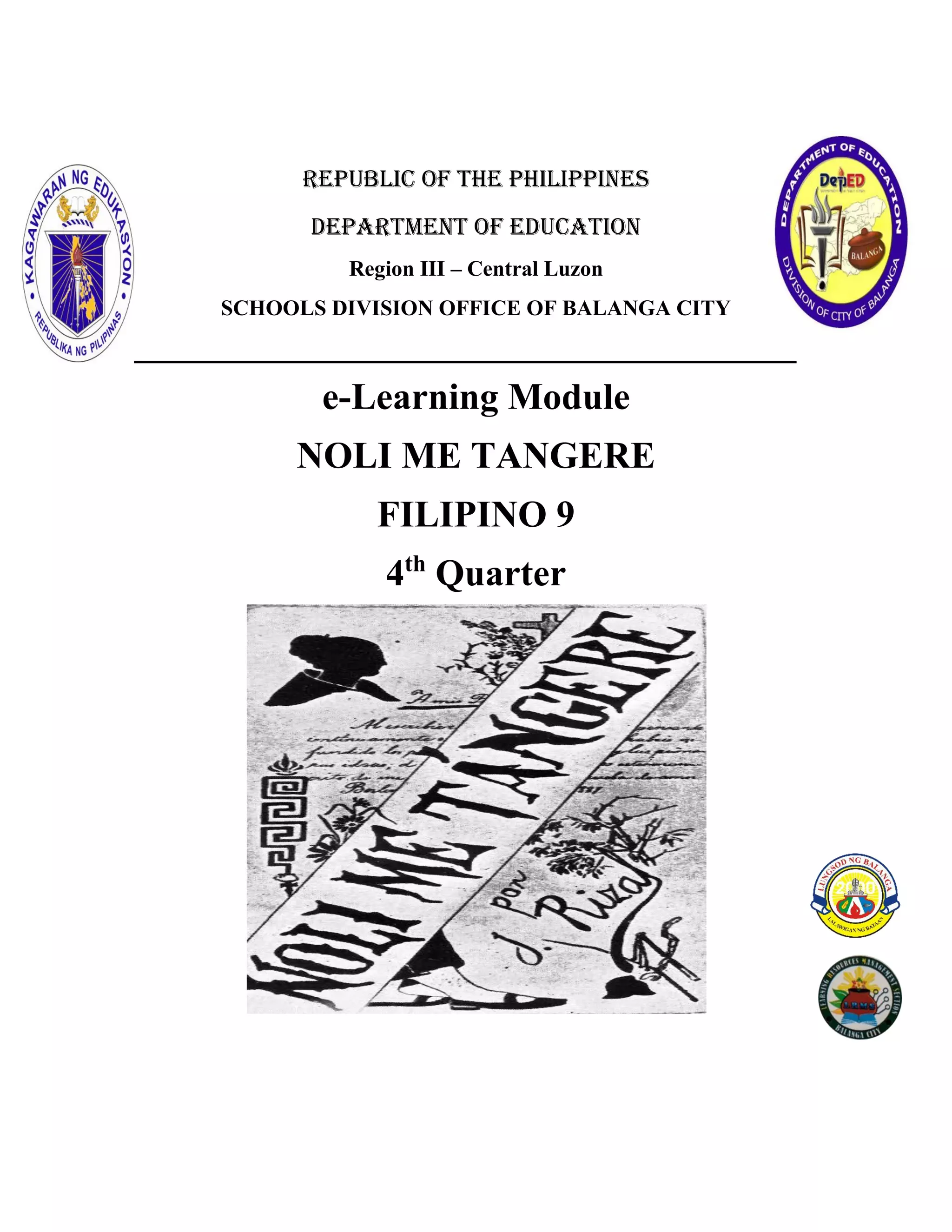 E-learning Module sa FILIPINO 9.pdf