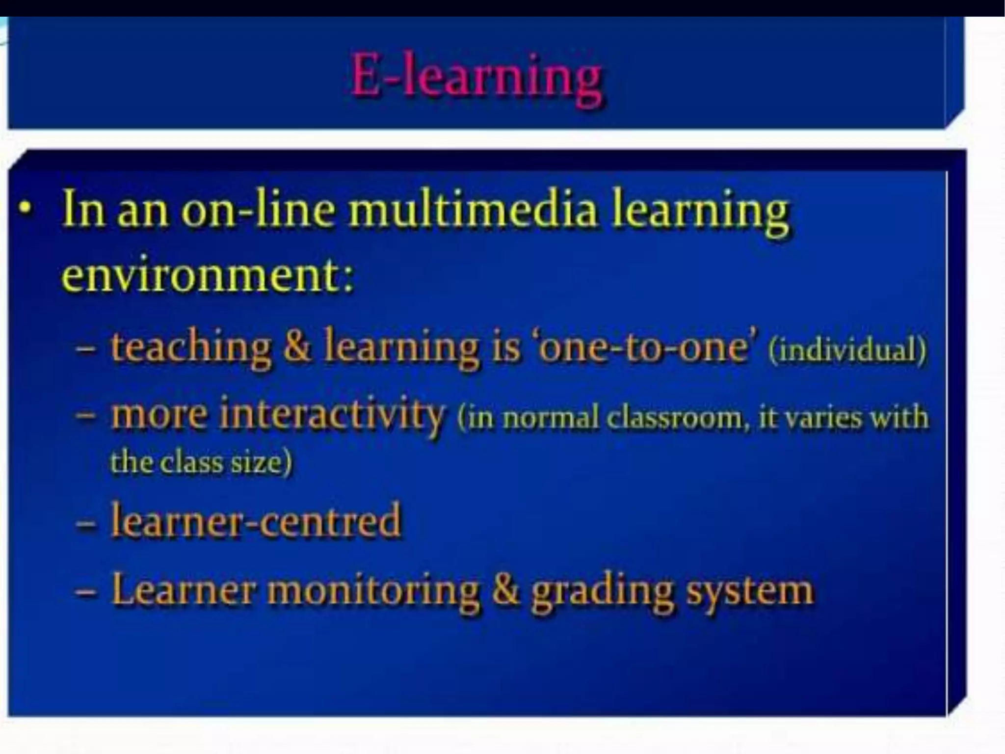 E - LEARNING STRATEGIES IN TEACHING & LEARNING PROCESS | PPT