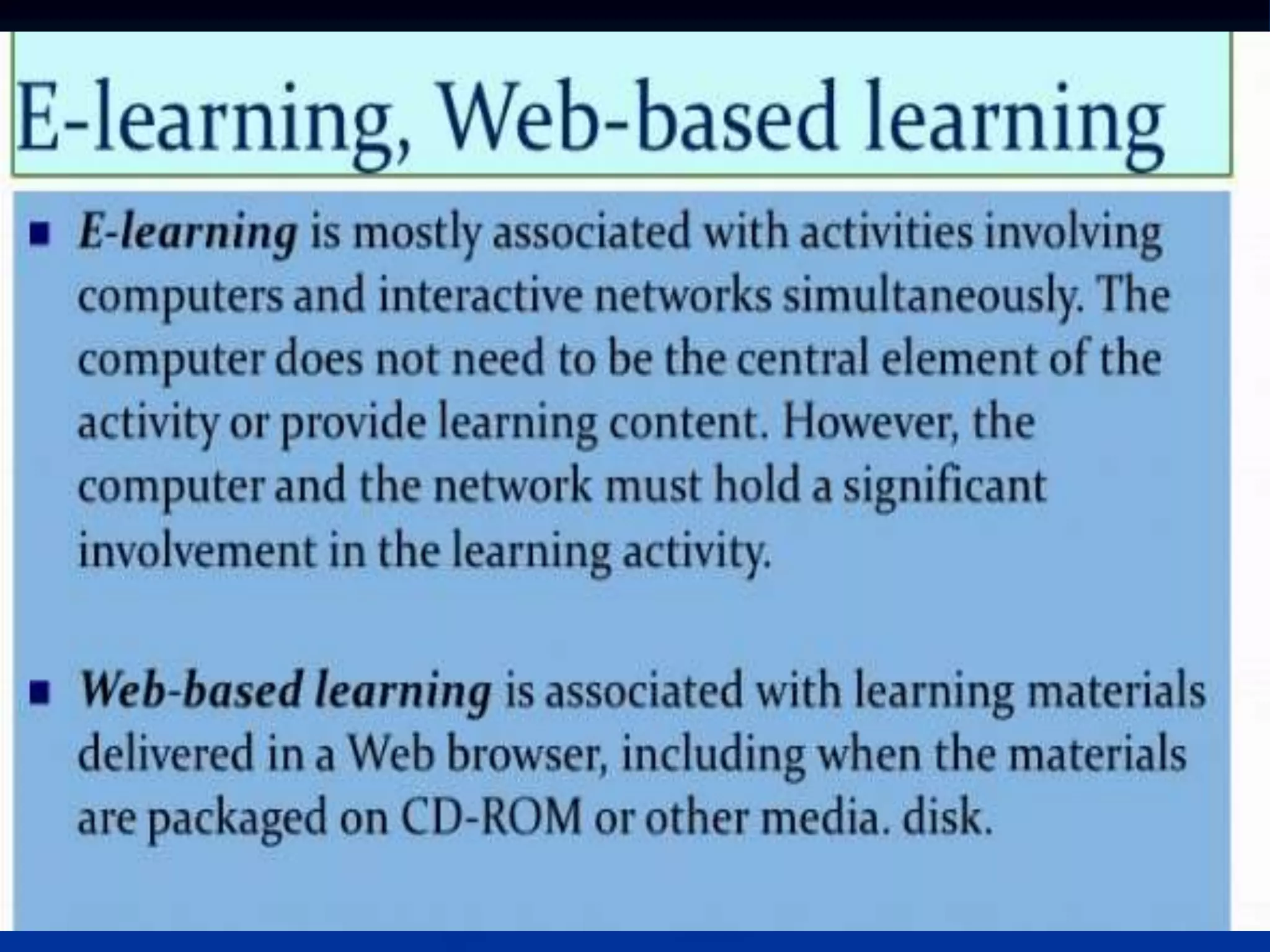 E - LEARNING STRATEGIES IN TEACHING & LEARNING PROCESS | PPT