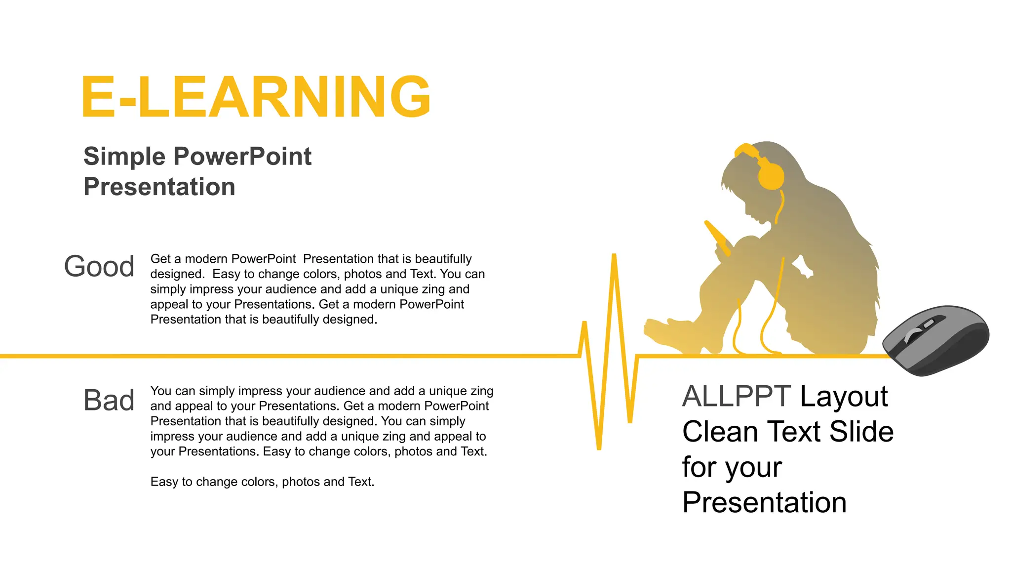 E-Learning template ppt untuk presentasi | PPT