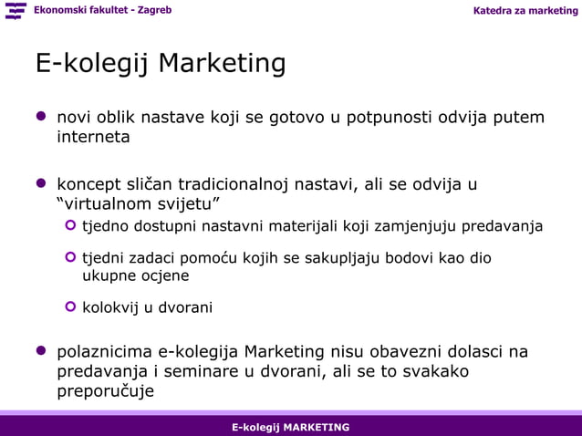 E learning predstavljanje | PPT