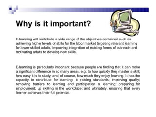 IMPORTANCE OF E-LEARNING | PPT