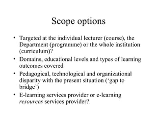 E learning project definition | PPT