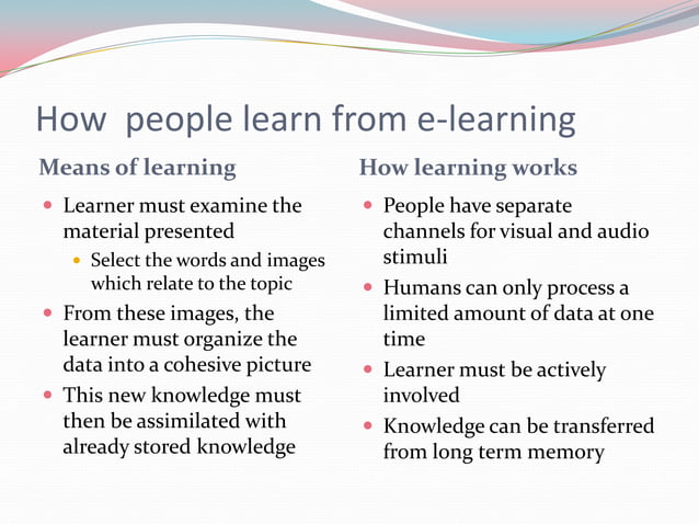 E learning proposal | PPTX