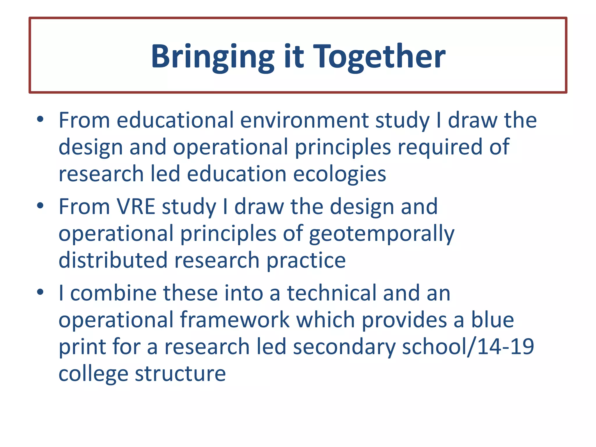 E learning research group presentation on study design | PPTX