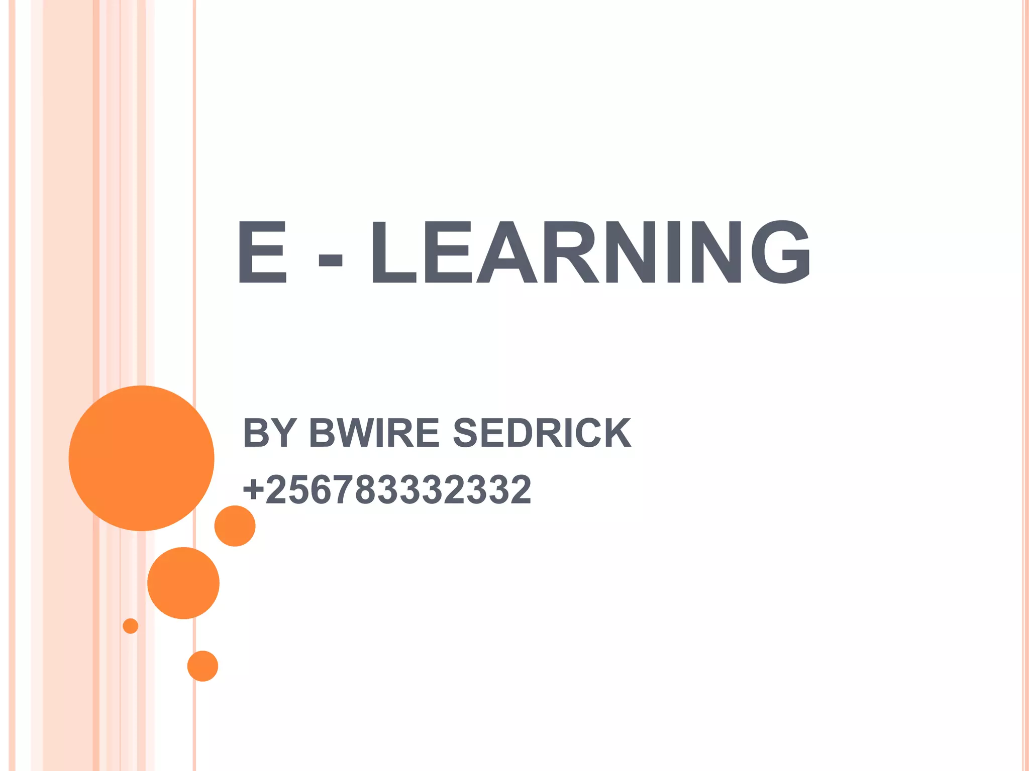 E learning slide | PPT