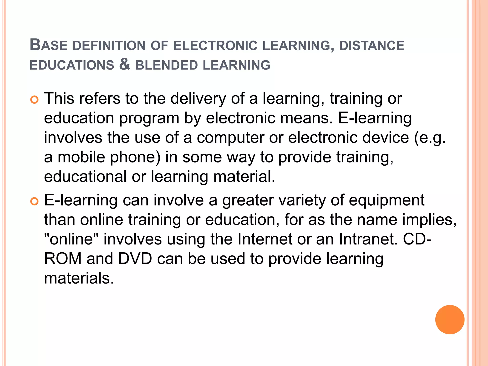 E learning slide | PPT