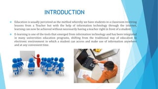 E-learning system | PPTX