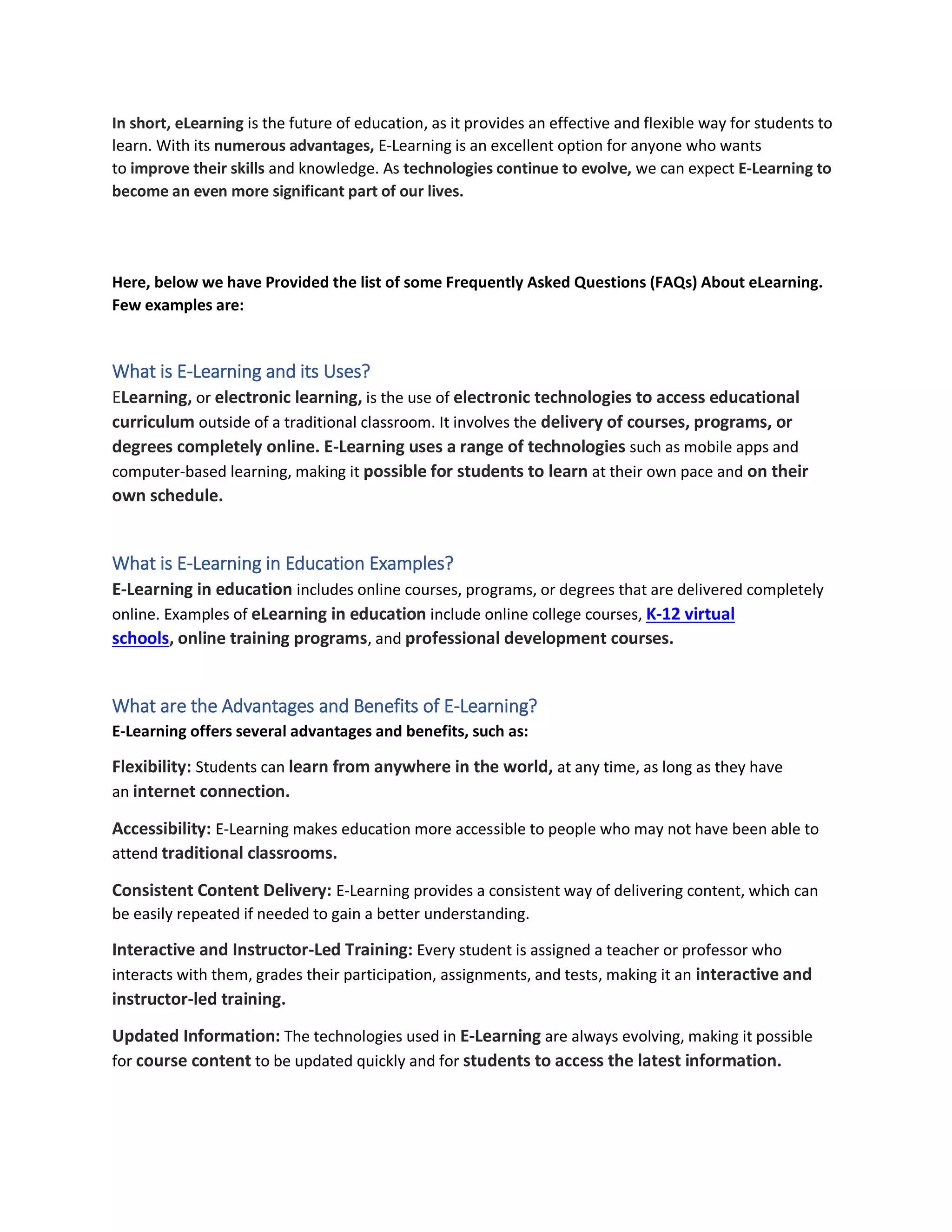 E-Learning The Advantages of E-Learning.pdf