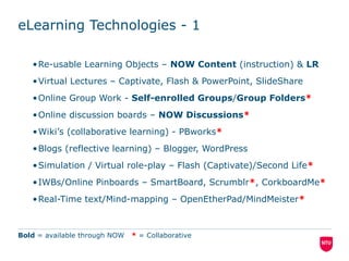 E learning tools - an overview | PPT