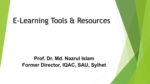 E-Learning Tools & Resources | PPTX | Internet | Computing