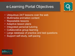 E learning using animation | PPT