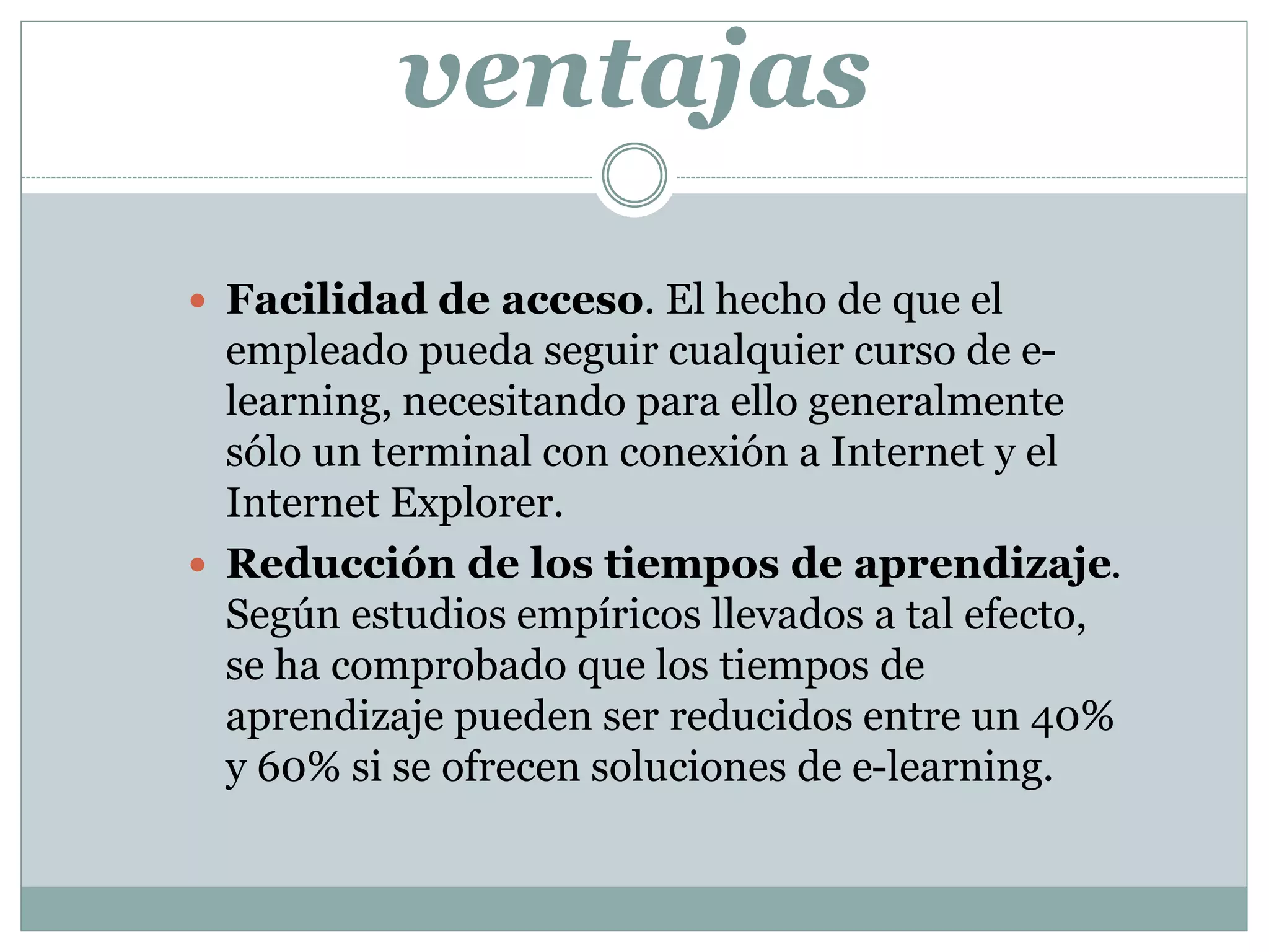 E learning ventajas y desventajas | PPT