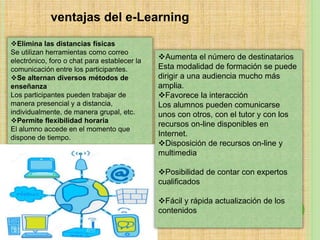 E learning y sus diferentes modalidades | PPTX