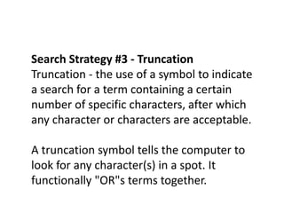 E-LEARN Search Strategies | PPT
