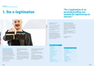 E-legitimation tolv möjligheter att förbattra användbarheten | PDF ...