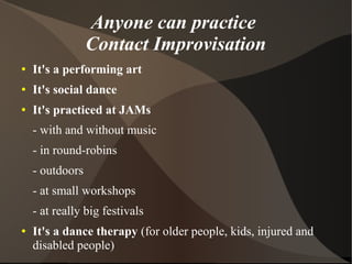 What is Dance Improvisation? | PDF