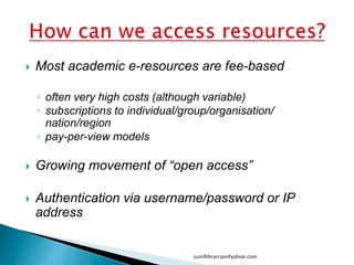 E library final | PPT