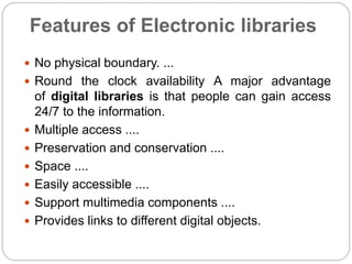 E library in the 21st century | PPTX