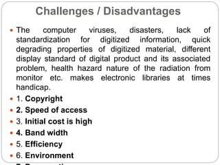 E library in the 21st century | PPTX