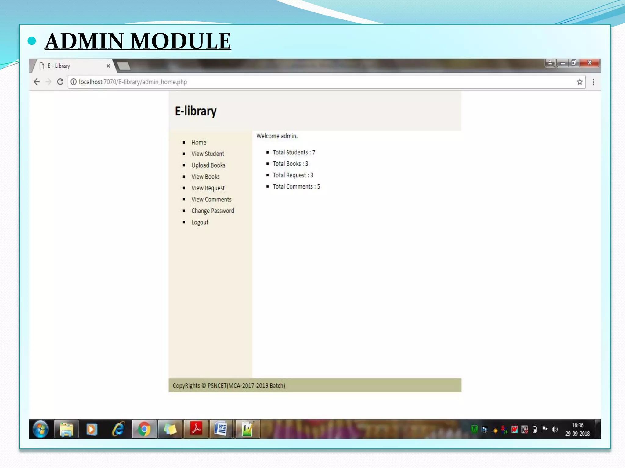 E library management system | PPTX