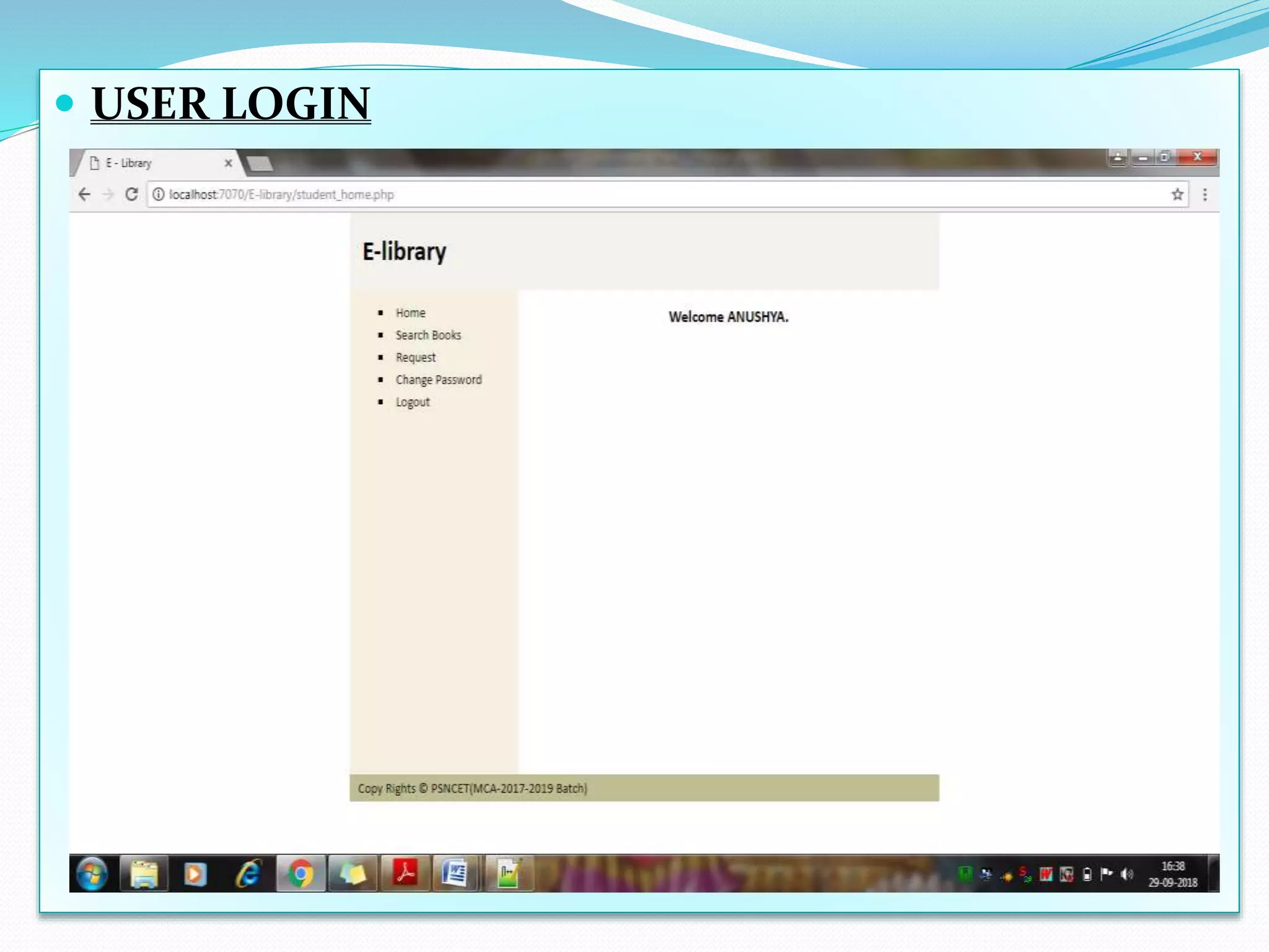 E library management system | PPTX