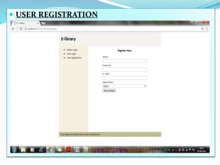 E library management system | PPTX