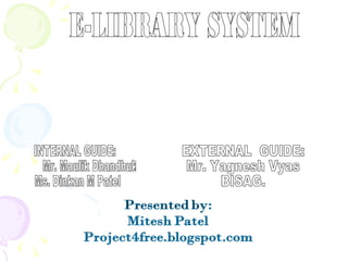 E library system | PPT