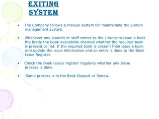 E library system | PPT