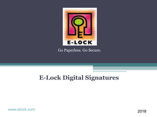 E lock digital signatures | PPT