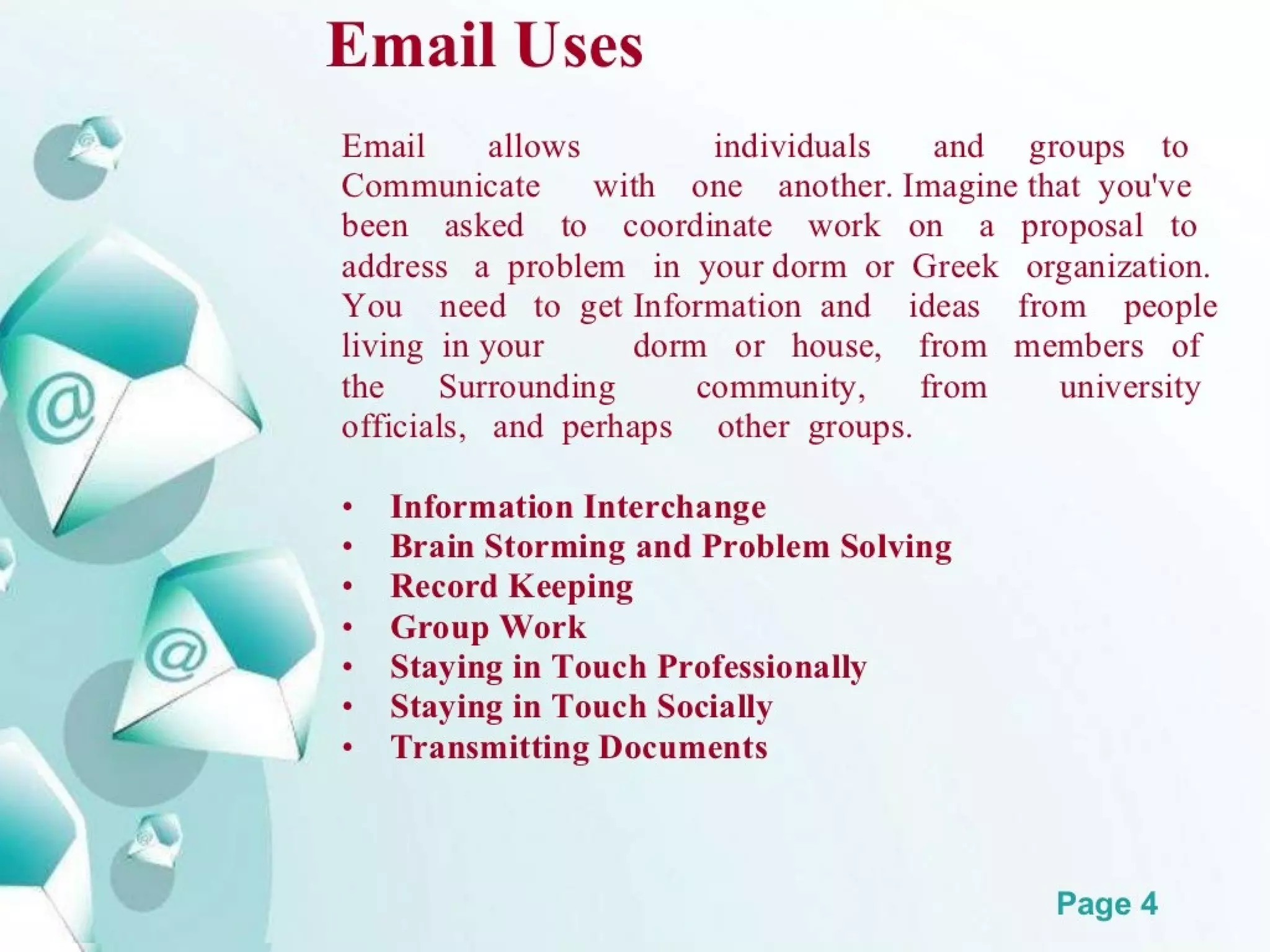E mail | PPT