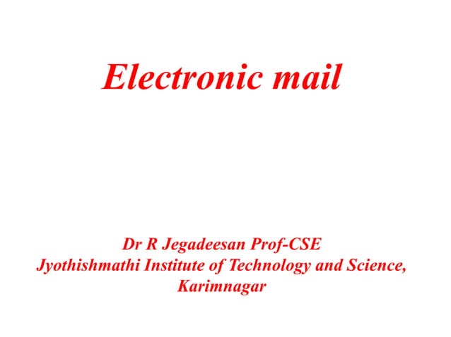Electronic mail | PDF