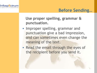 E Mail Ethics and Etiquettes | PPT