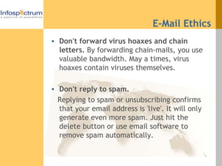 E Mail Ethics and Etiquettes | PPT
