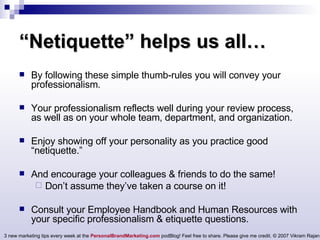 E Mail Netiquette | PPT