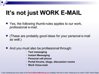 E Mail Netiquette | PPT