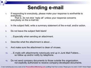 E Mail Netiquette | PPT