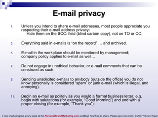 E Mail Netiquette | PPT