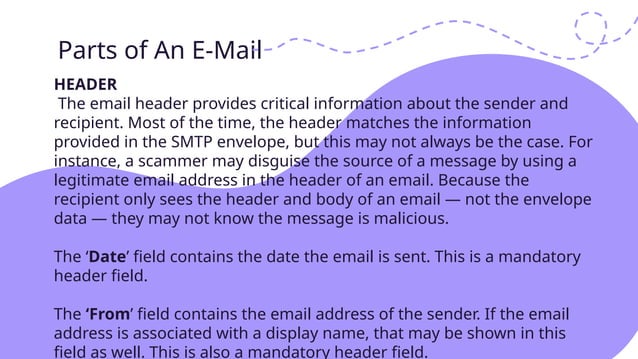 Explains all the email concepts, mostly basic but by the end youll know ...