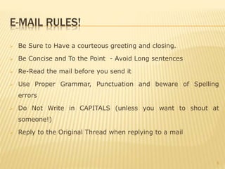 E mail etiquette | PPTX