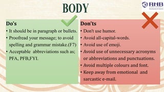 E mail etiquette | PPTX
