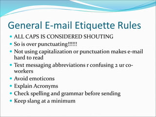 E-mail Etiquette.ppt