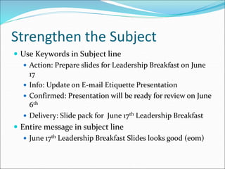 E-mail Etiquette.ppt