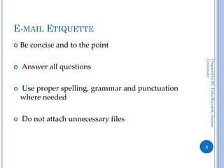 E-mail etiquette.pdf | Email | Internet