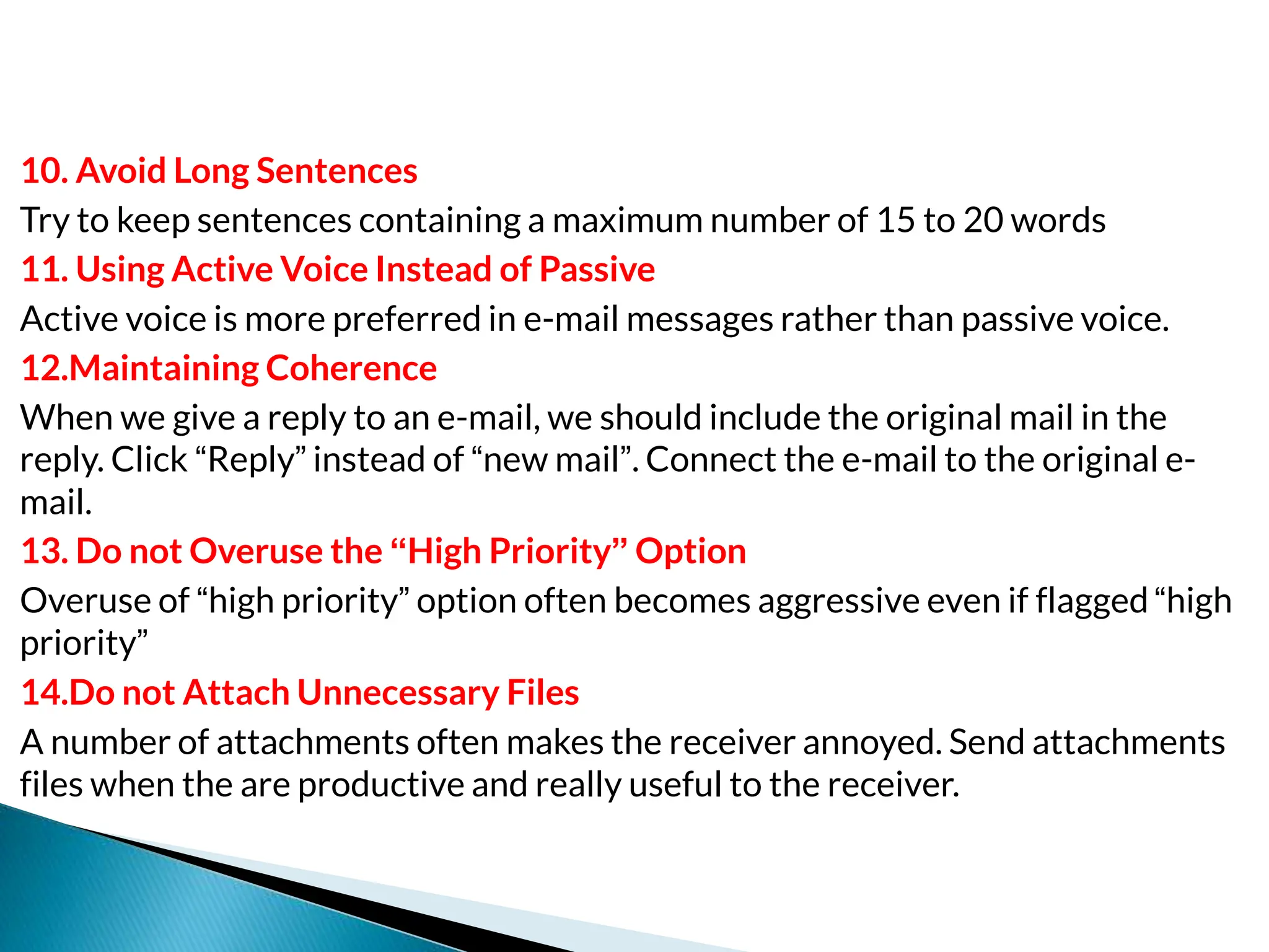 E-Mail etiquette Professional English.ppt
