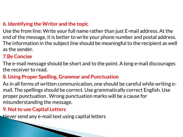 E-Mail etiquette Professional English.ppt